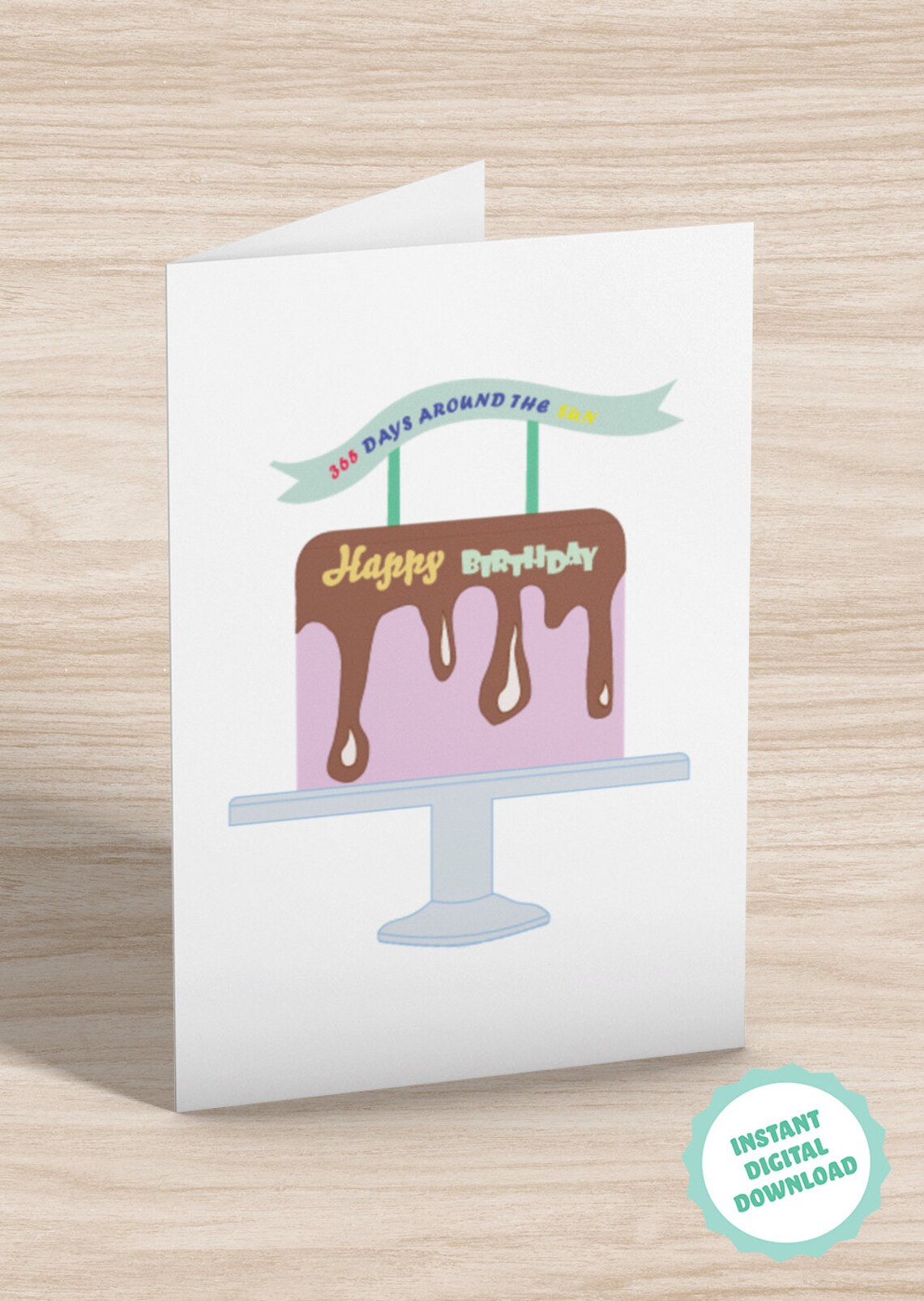 Birthday Cake SVG I Chocolate Frosted Birthday Cake SVG I Cake SVG I ...