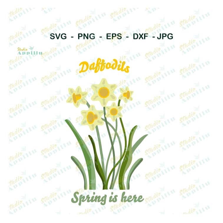 Daffodil SVG I Layered Flower SVG I Yellow Flower SVG File I Daffodil ...
