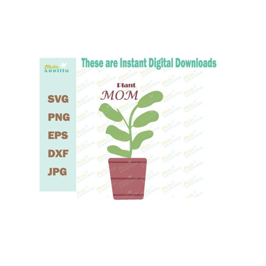 Plant SVG, Potted Plant SVG, Botanical SVG File, Plant Vector Art ...