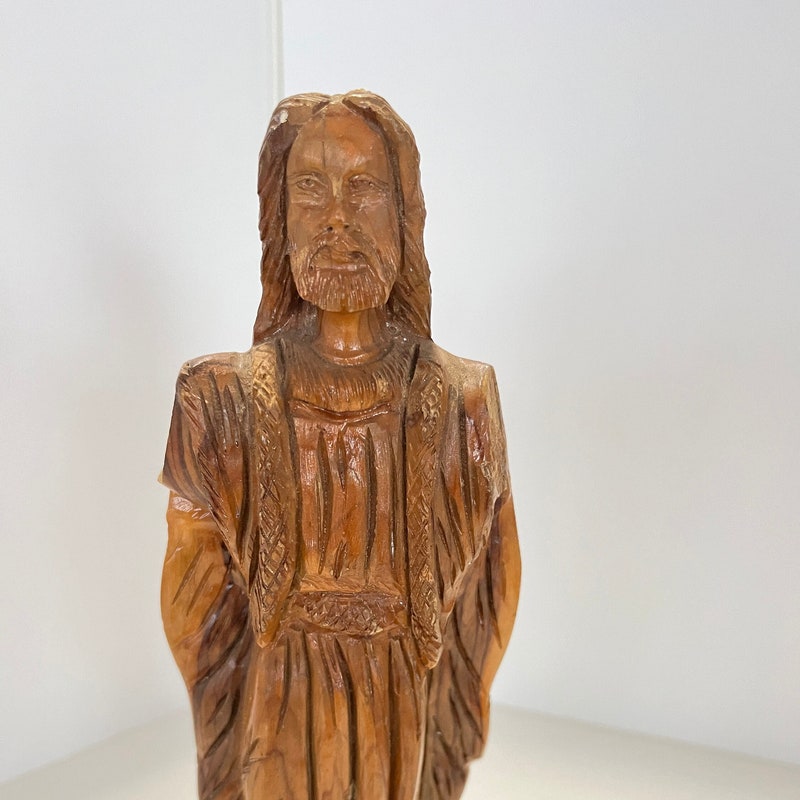 Wood Carved Statue - Etsy