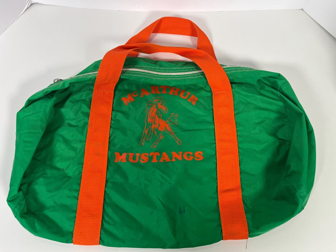 Vintage Gym Bag/mcarthur Mustangs Gym Bag/mcarthur High School Florida ...