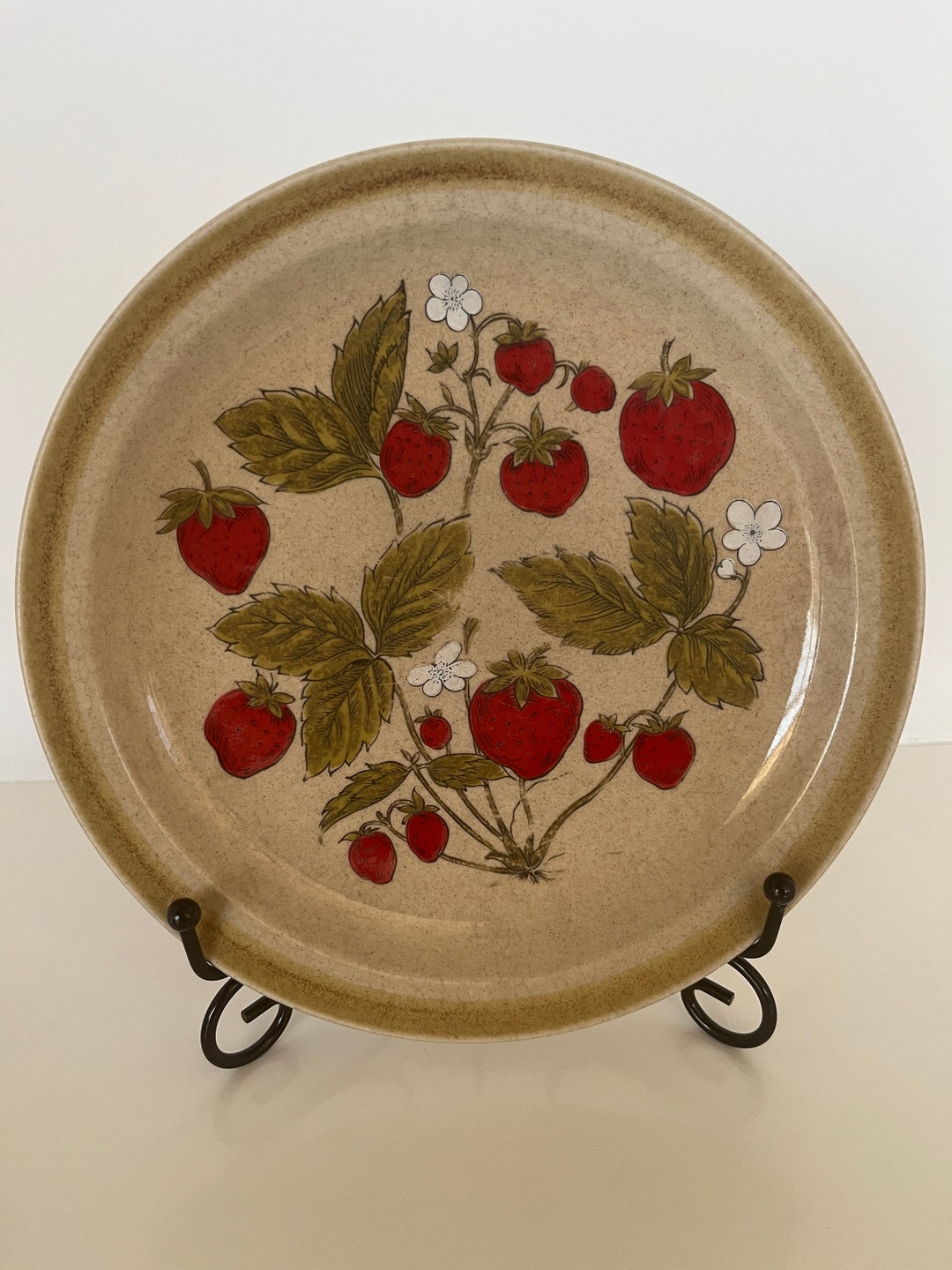 Set of 2/vintage Strawberry Stoneware Plates by Country Living ...