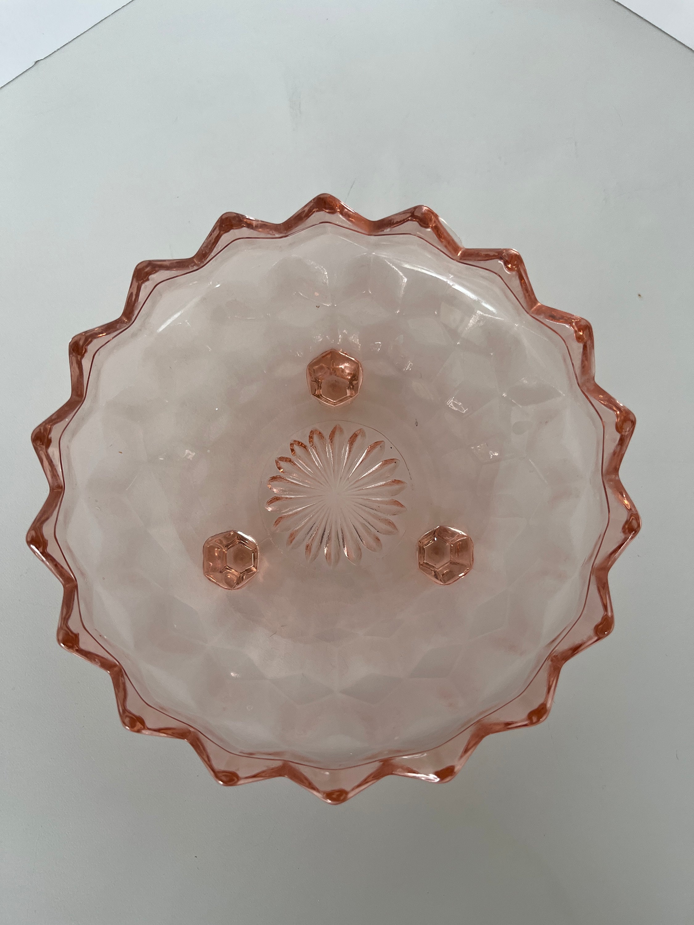 Pretty in Pink Depression Glass/jeanette Pink 3-footed - Etsy