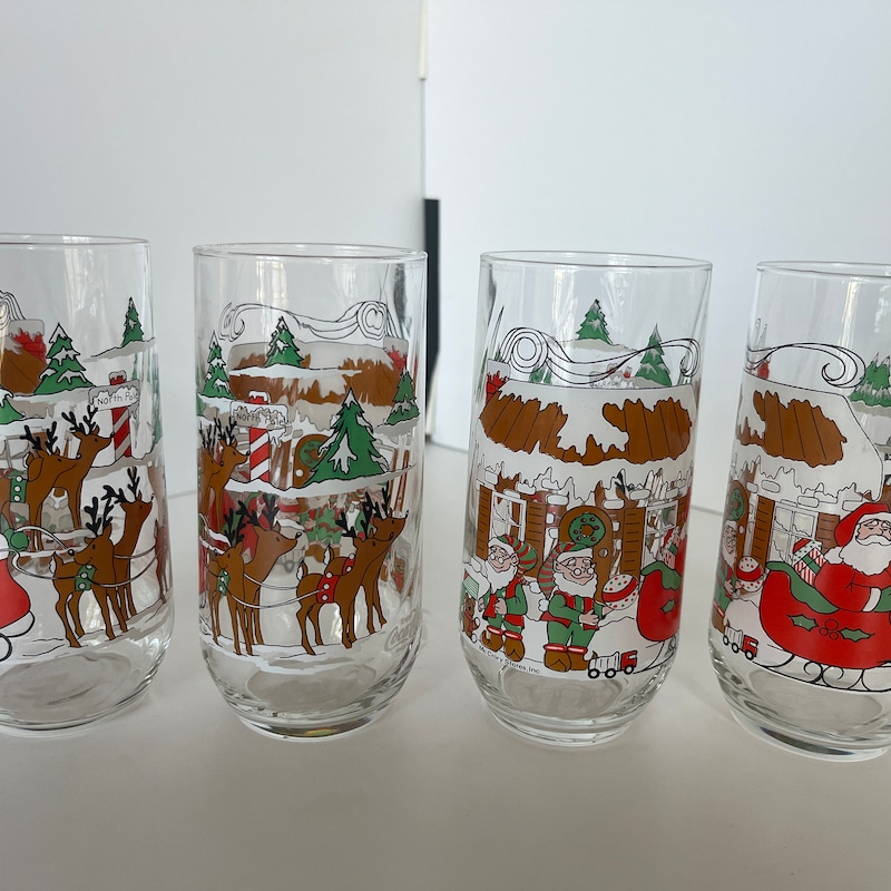 Christmas Glassware - Etsy