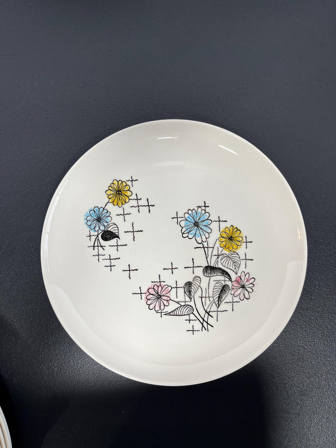 Set of 5 Vintage 1950s Stetson Dinner Plates/retro Kitchen/vintage ...