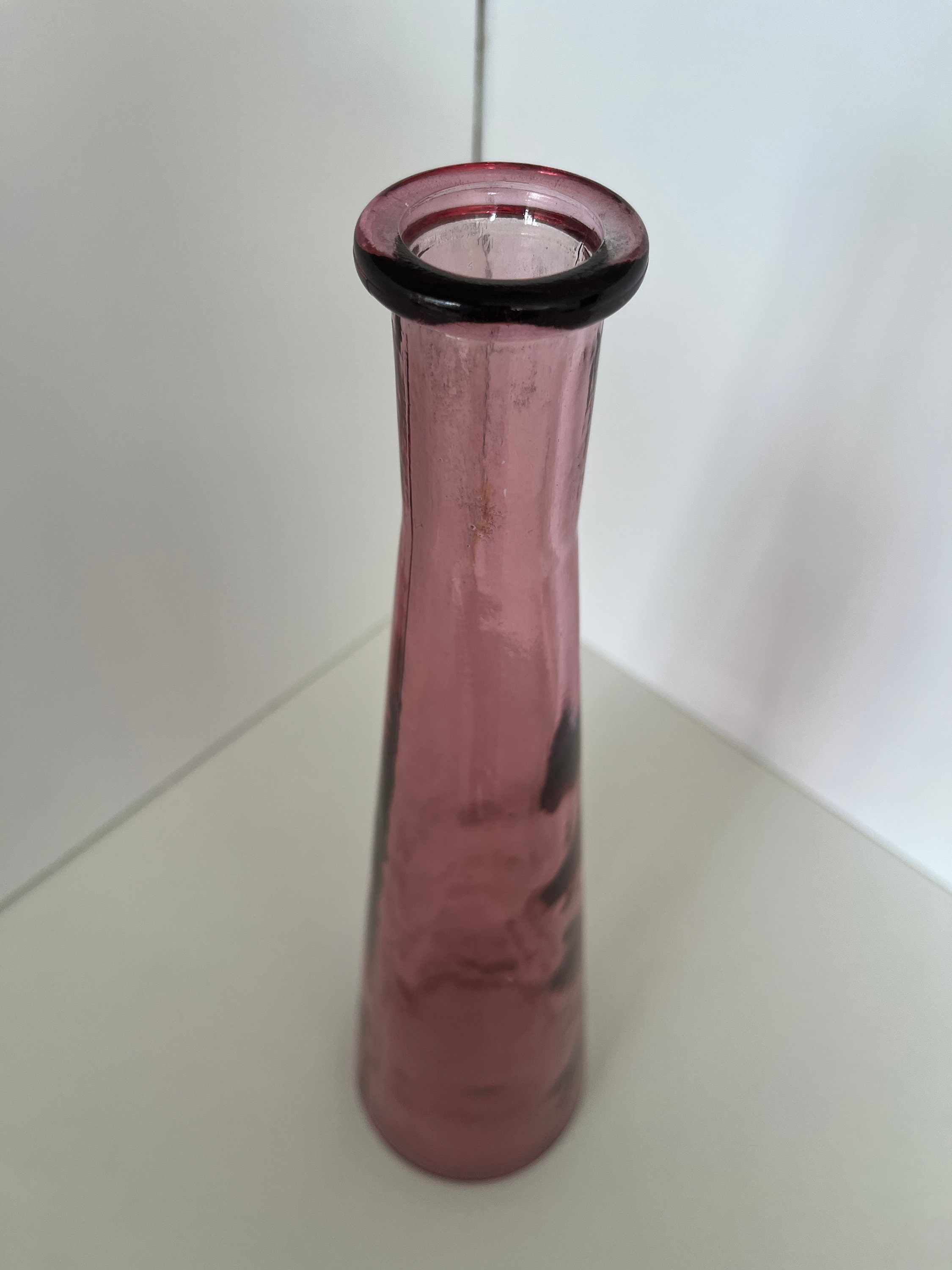 MCM Vintage Amethyst Empoli-inspired Genie Bottle Decanter/art Glass/no ...