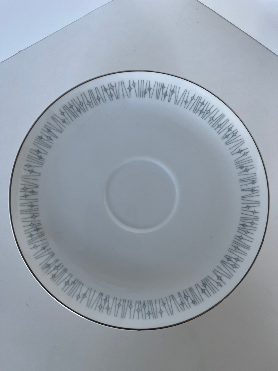 Set of 8/lido Saucers and Bnb Plates by Aci/made in 1957/atomic/kitschy ...