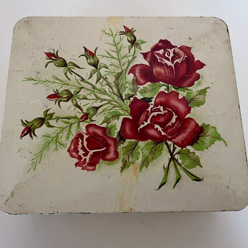 Floral Tin Box - Etsy