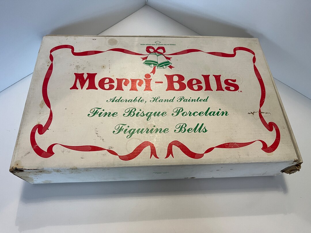 Merri-bells Porcelain Figurine Bells in Original Box by Jasco/1970s ...
