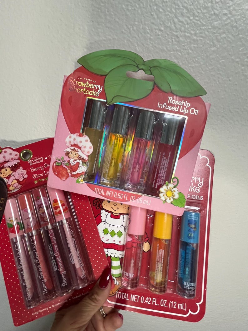 Strawberry Shortcake Lip Gloss Box Sets You Choose Lip Oils Glow Lips ...