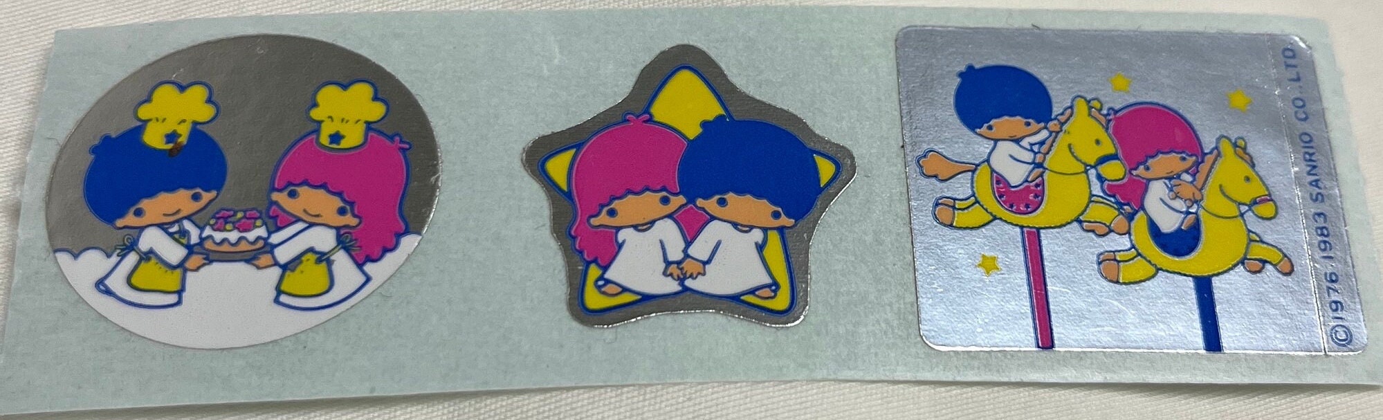 Sanrio 1976 1983 Vintage Stickers you Choose Rare Little Twin Stars My ...