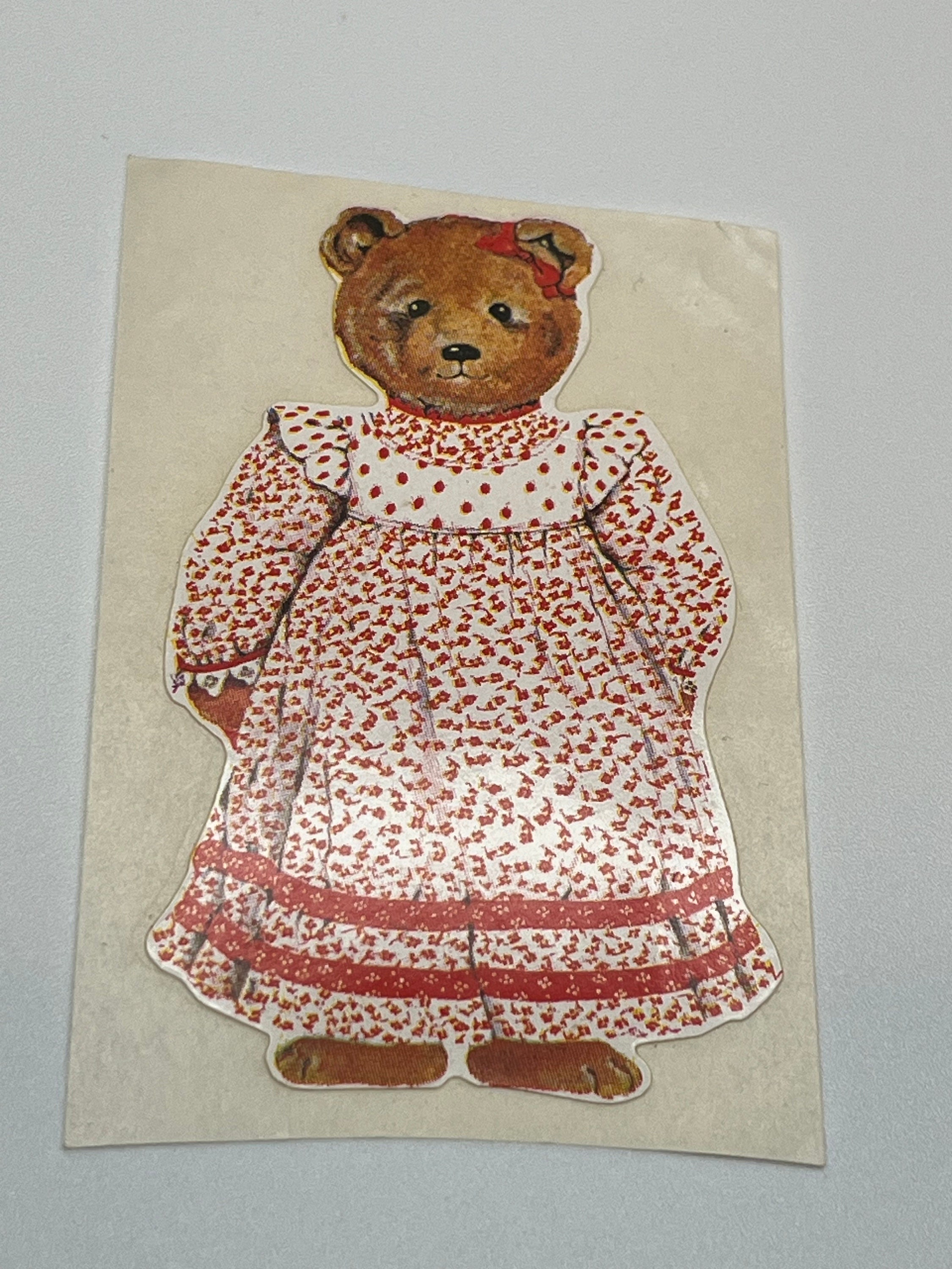 Vintage Stickers 80s Stickers Teddy Bears Cute Stickers - Etsy