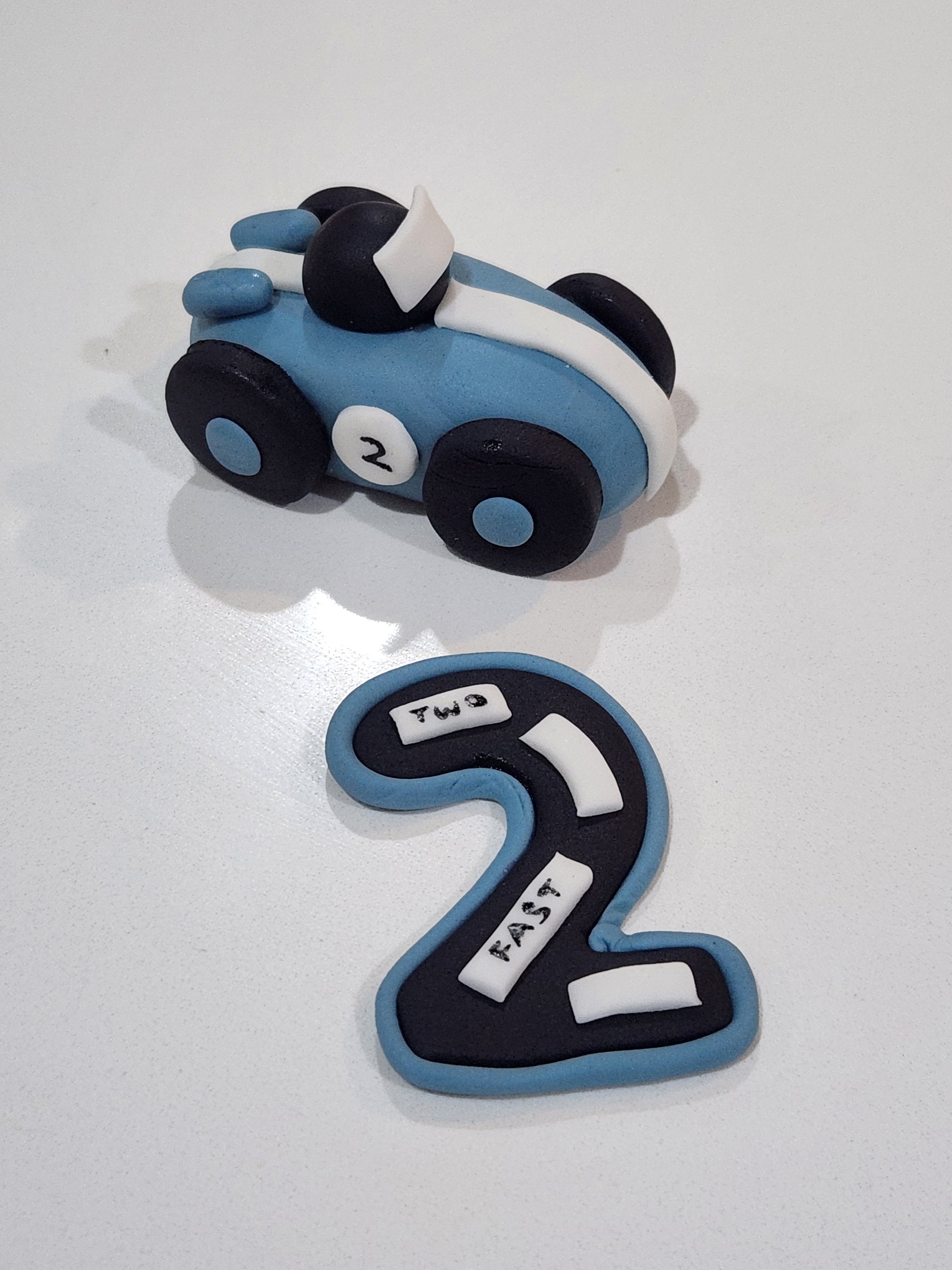 Race Car Theme Fondant Cupcake Toppers Race Car Birthday - Etsy