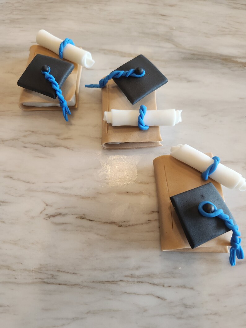 Graduation Cap Fondant Cake Topper, Grad Cap Topper, Graduation Topper ...