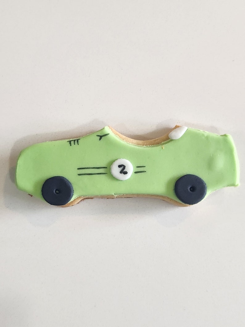 Race Car Fondant Cookies, Race Car Birthday, Ready Set Go Toppers ...