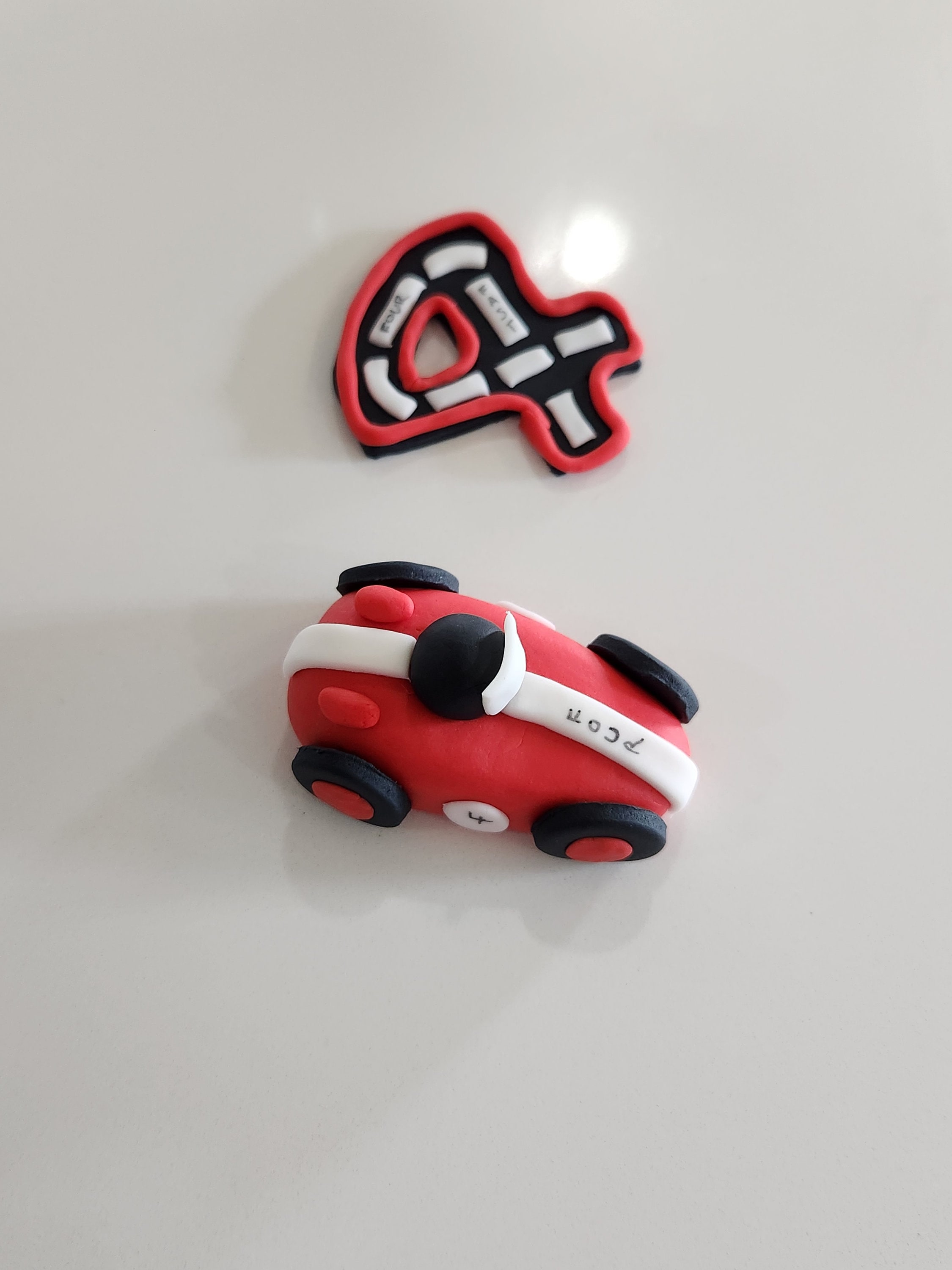 Race Car Theme Fondant Cupcake Toppers Race Car Birthday - Etsy