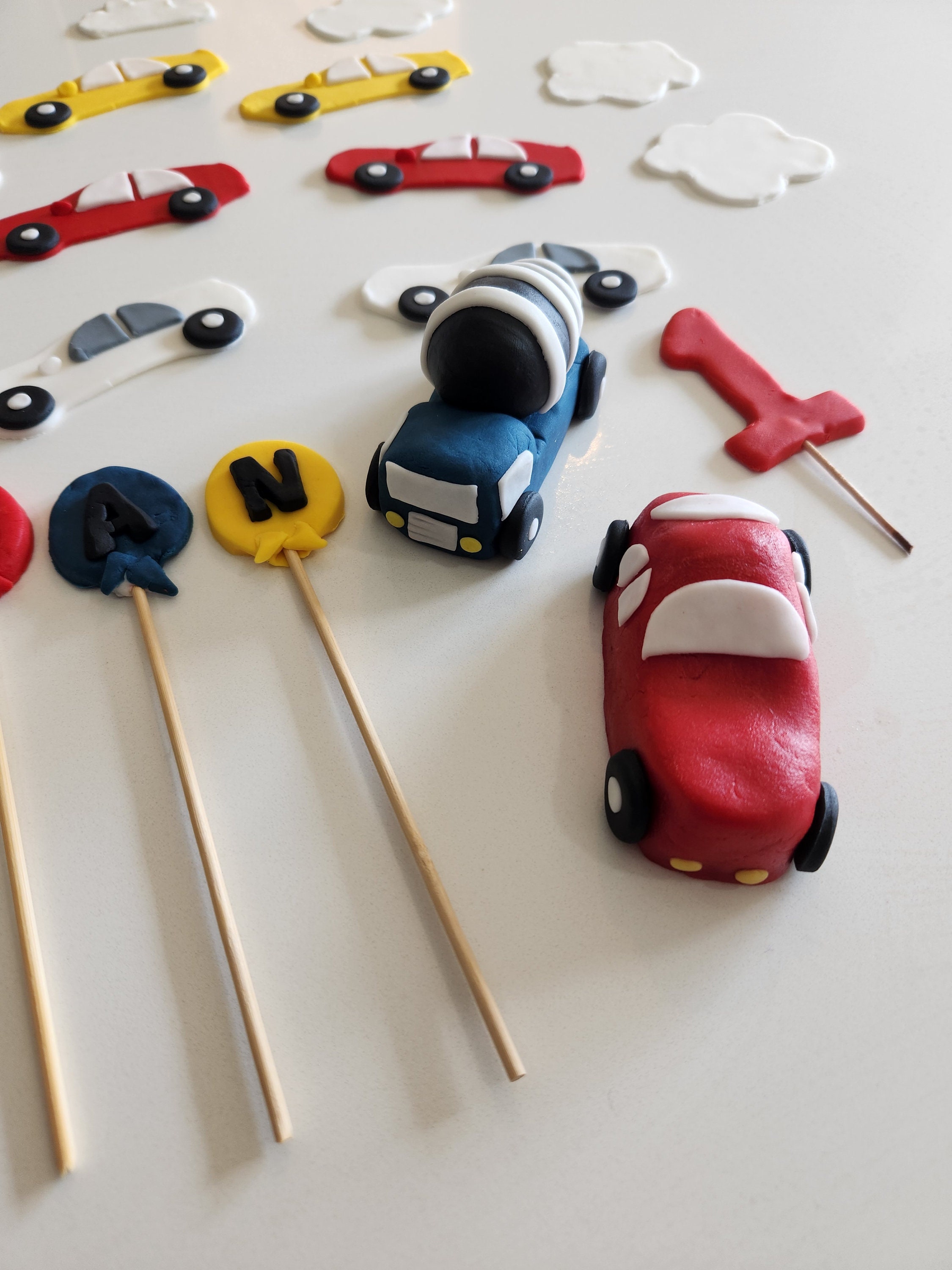 Fondant Car Cake Topper Fondant Cement Truck Cake Topper - Etsy