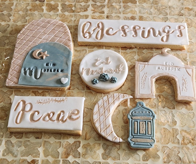 Custom Ramadan Fondant Cookies, Ramadan Gift, Eid Gift, Eid Cookies ...