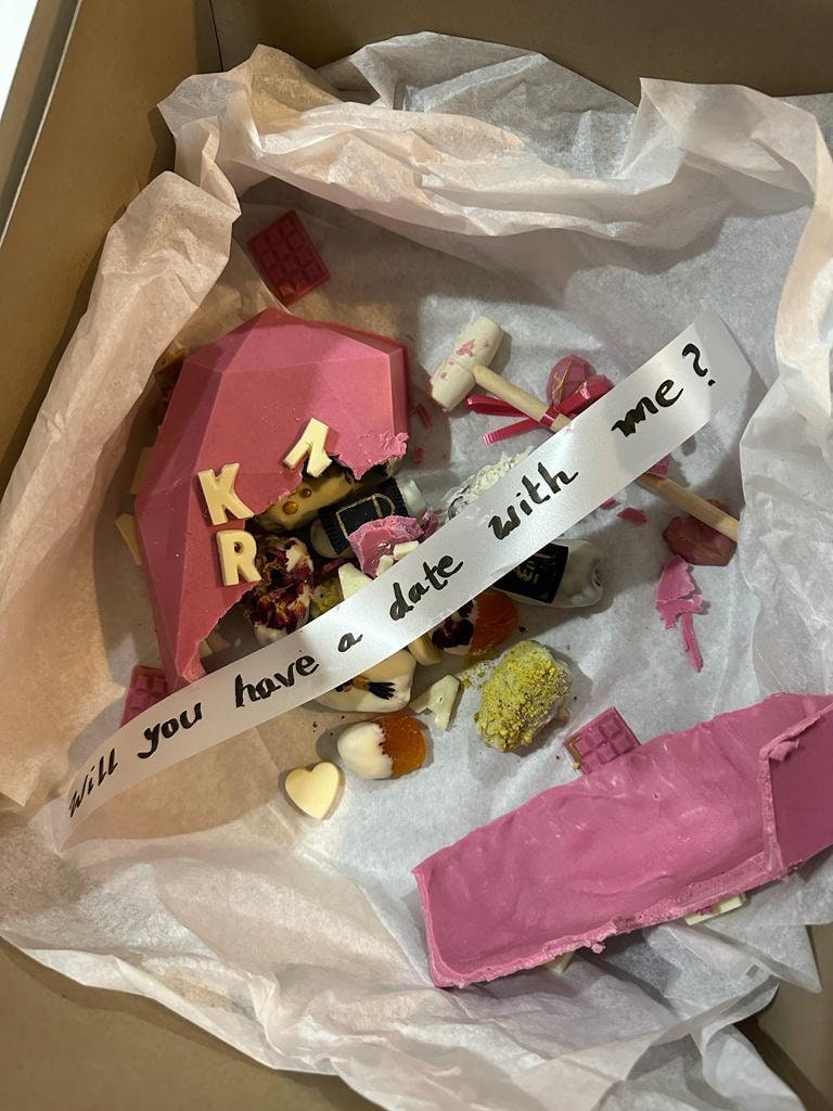 Chocolate Breakable Heart, Custom Breakable Heart, Anniversary Gift ...