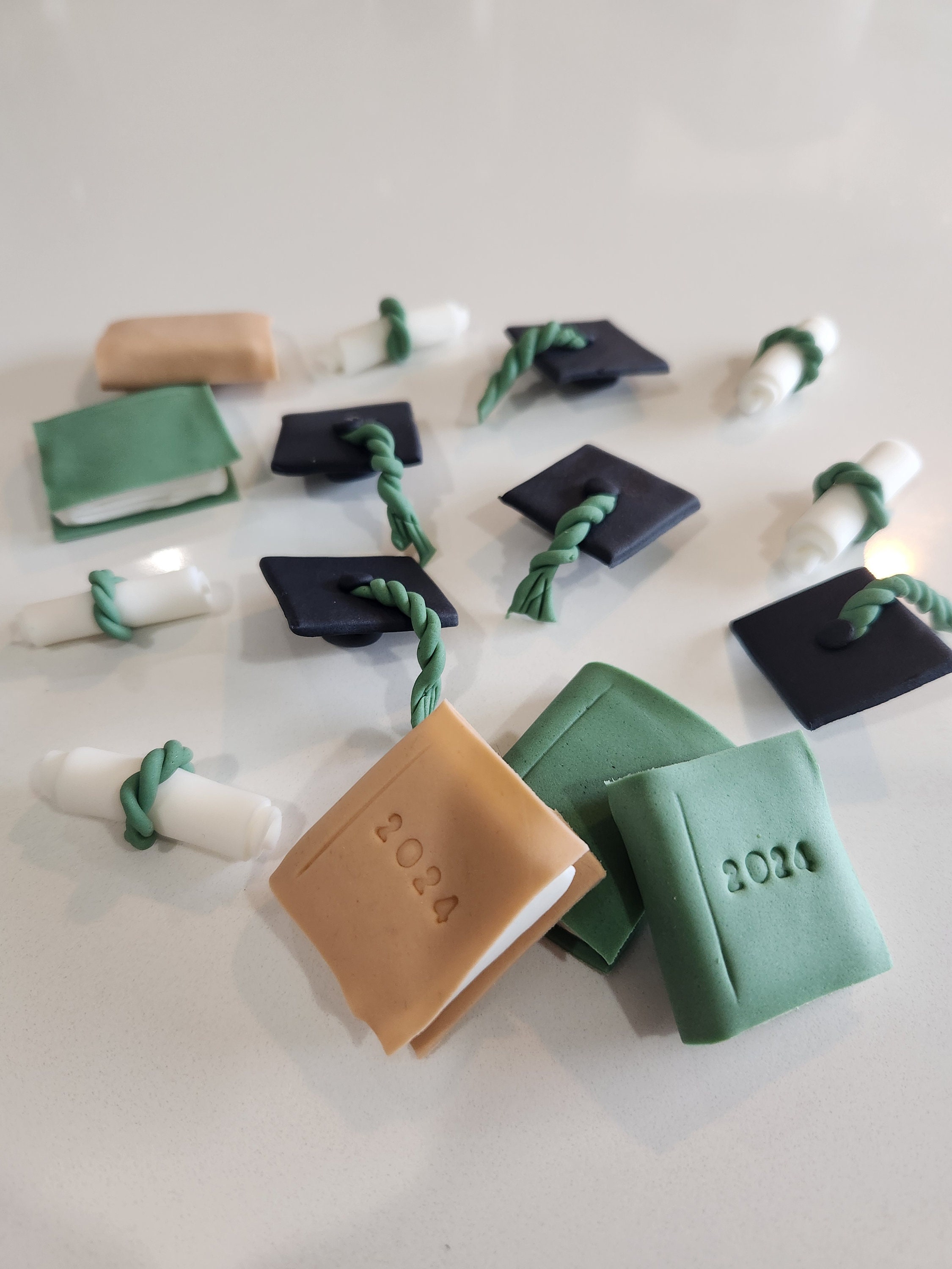 Graduation Cap Fondant Cake Topper, Grad Cap Topper, Graduation Topper ...