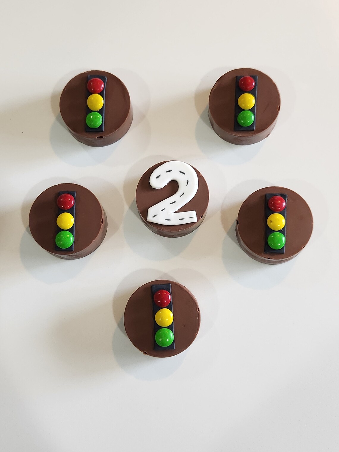 Gourmet Chocolate Coated Traffic Light Pretzel Rods, Race Car Party ...