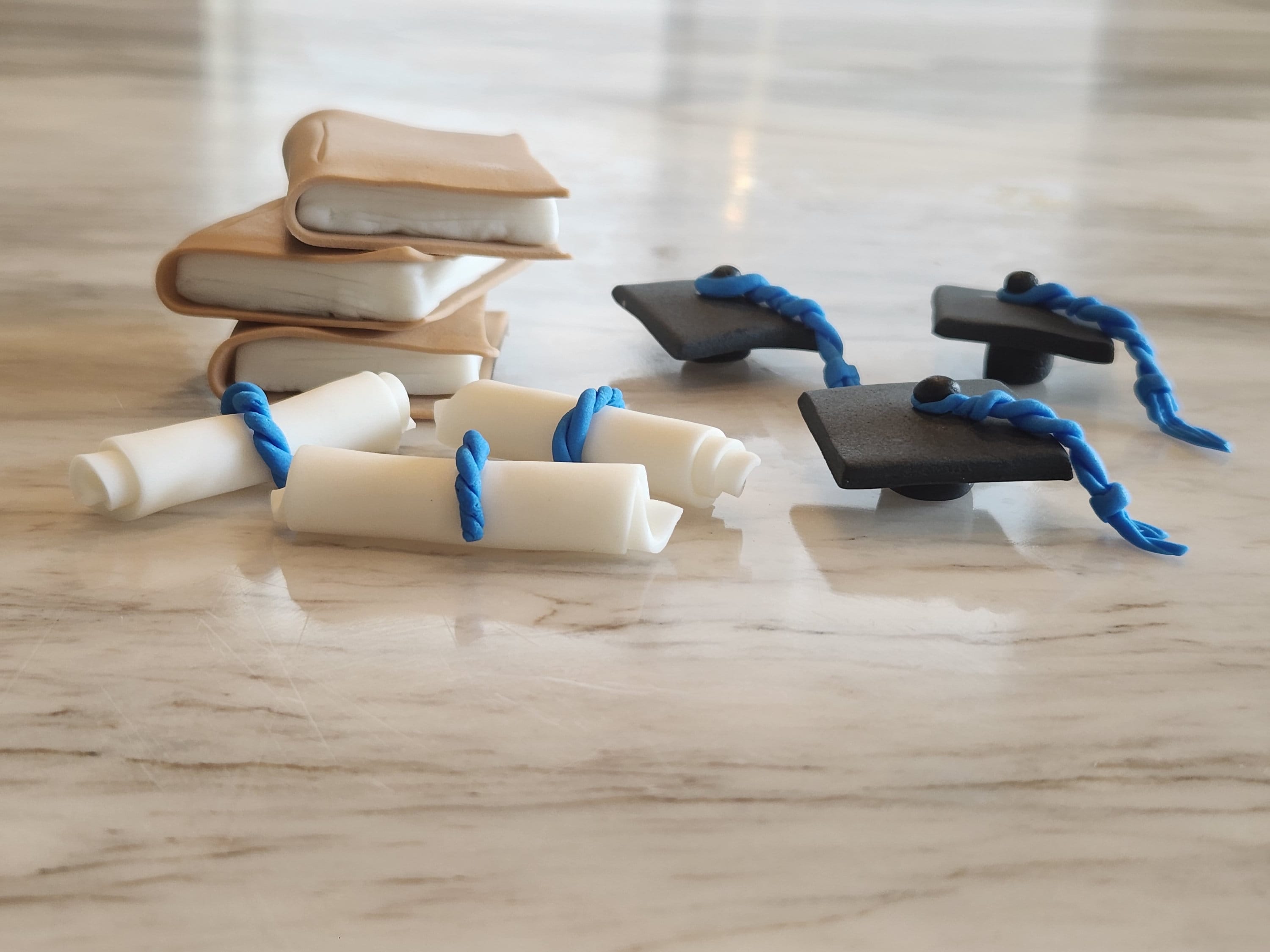 Graduation Cap Fondant Cake Topper, Grad Cap Topper, Graduation Topper ...