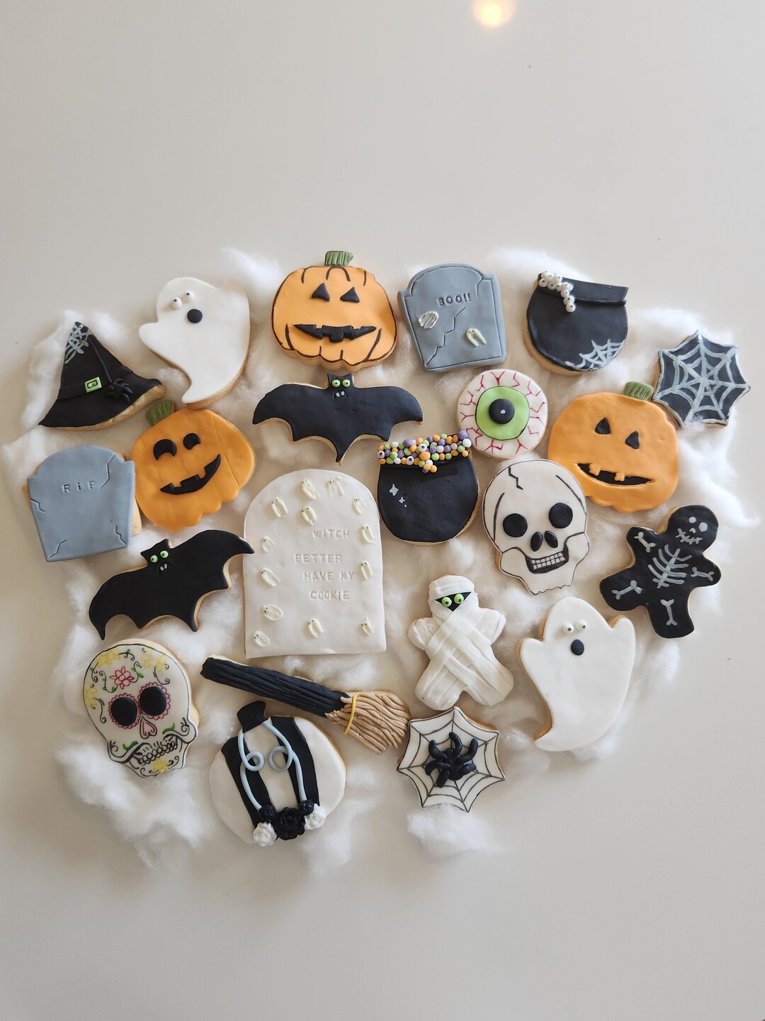 Halloween Sugar Cookies, Custom Halloween Cookies, Spooky Cookies ...