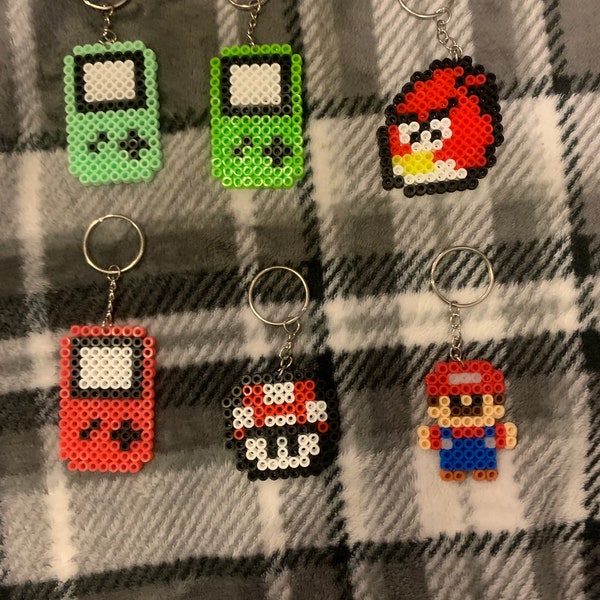Perler Beads Keychain - Etsy