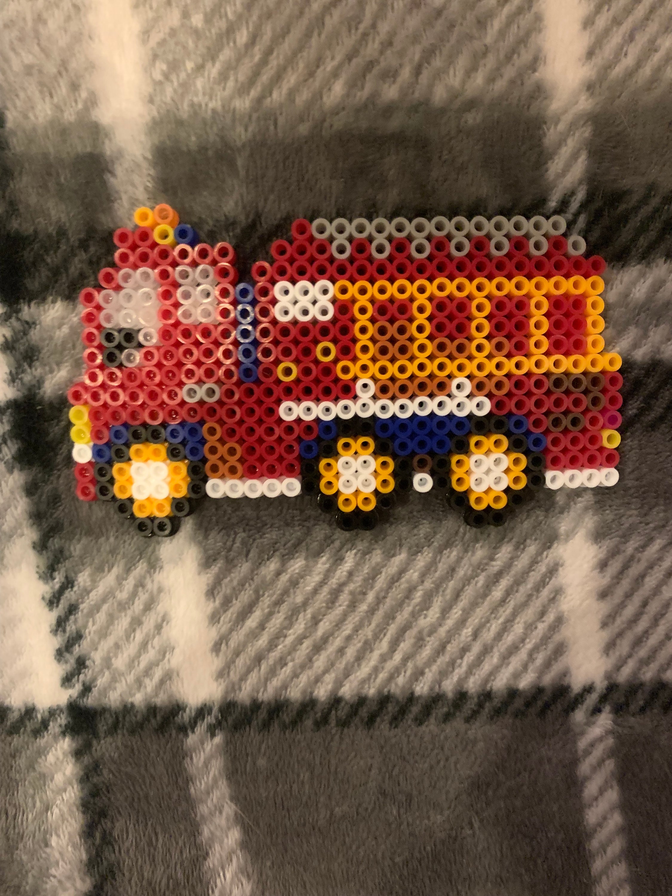 Perler Bead Fire Truck - Etsy
