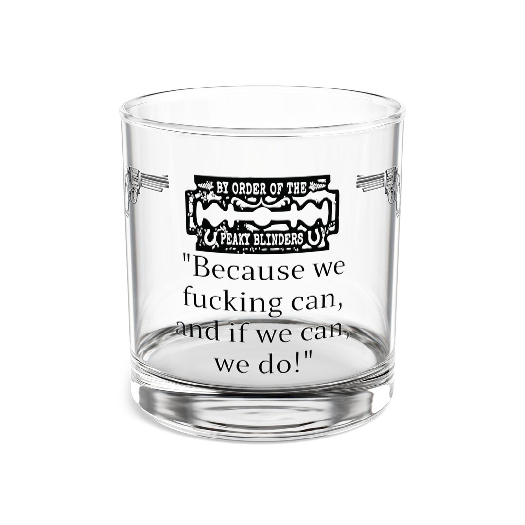 Peaky Blinders Motivational Text Bar Glass - Etsy