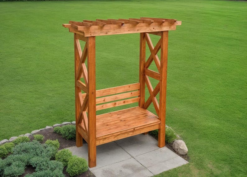 Garden Arbor Bench DIY Plans: Woodworking PDF Download - Etsy