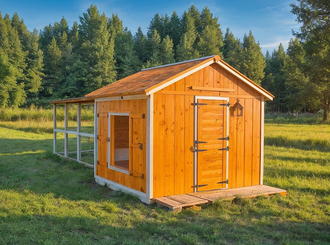 DIY Walk-in Chicken Coop Plans:,large Coop & Run Woodworking Plans(pdf ...