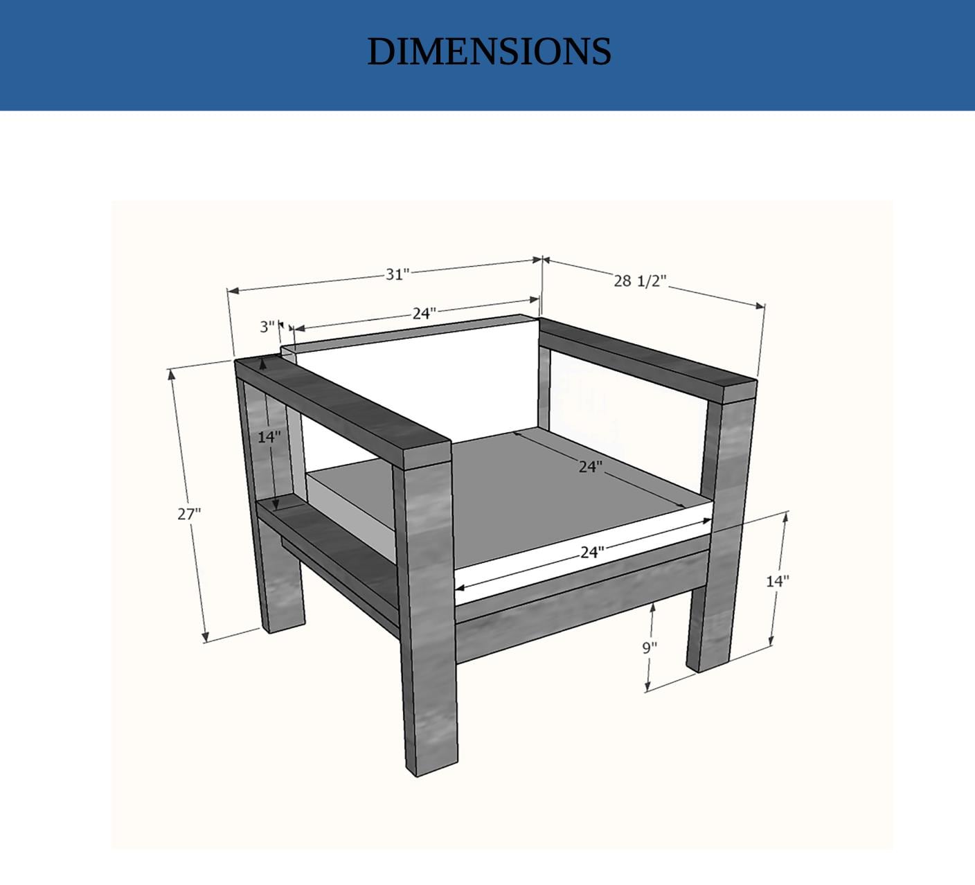 2x4 Adirondack Chair Plans: DIY Patio Furniture (PDF Pattern) - Etsy