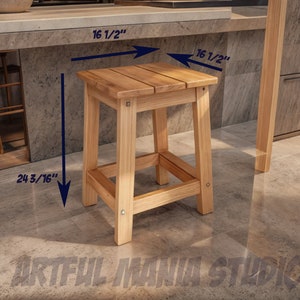 Bar Stool Plan | Woodworking Plans | Wooden Bar Stool | Height Chair ...
