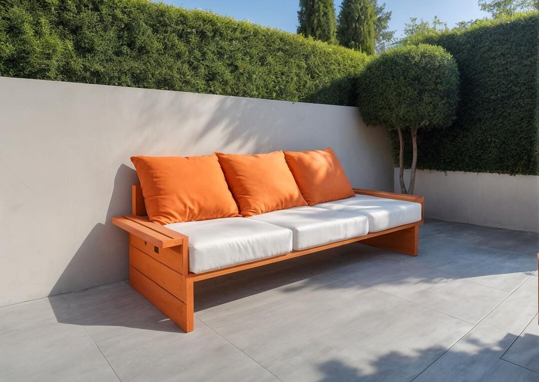 DIY Outdoor Sofa Plans: 2x6 Wood Patio Furniture (PDF Download) - Etsy