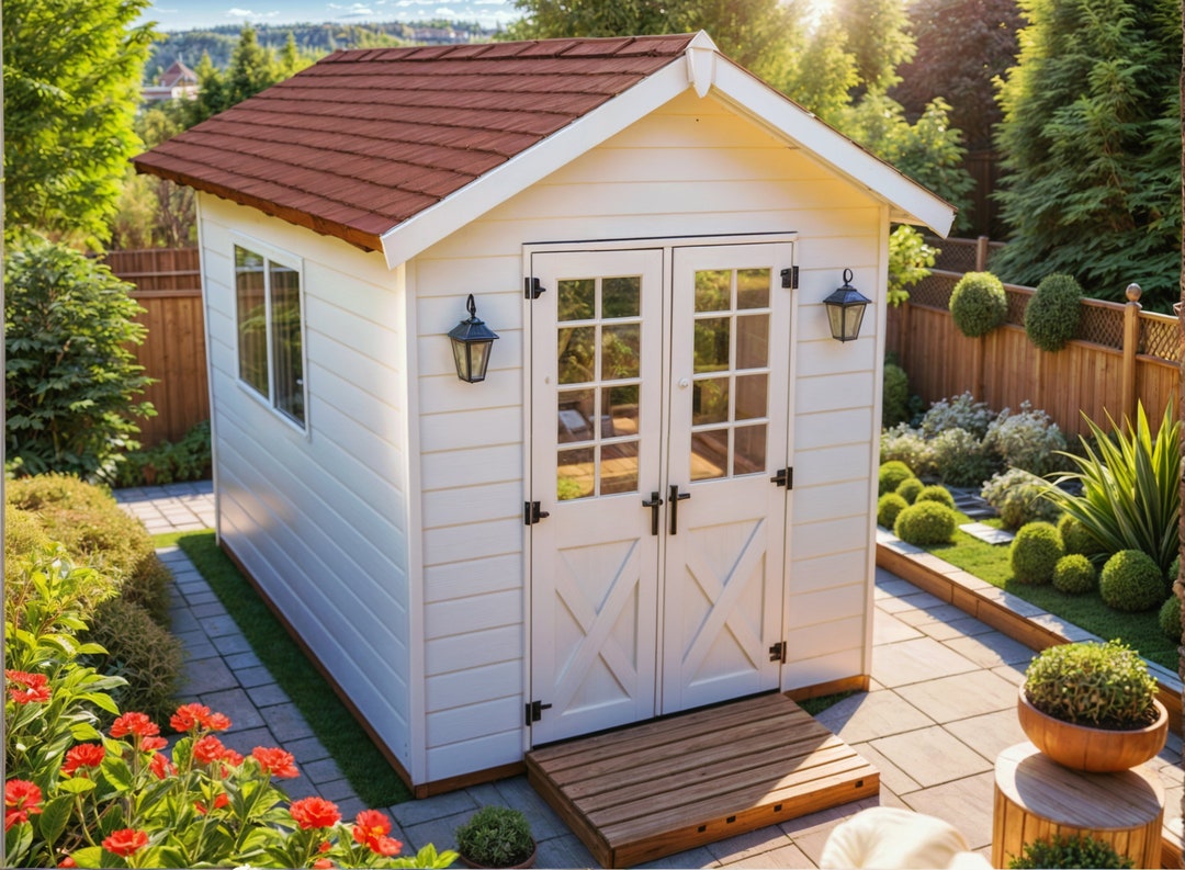 12x8 Wood Shed Plans: DIY Step-by-step (digital Plan) - Etsy