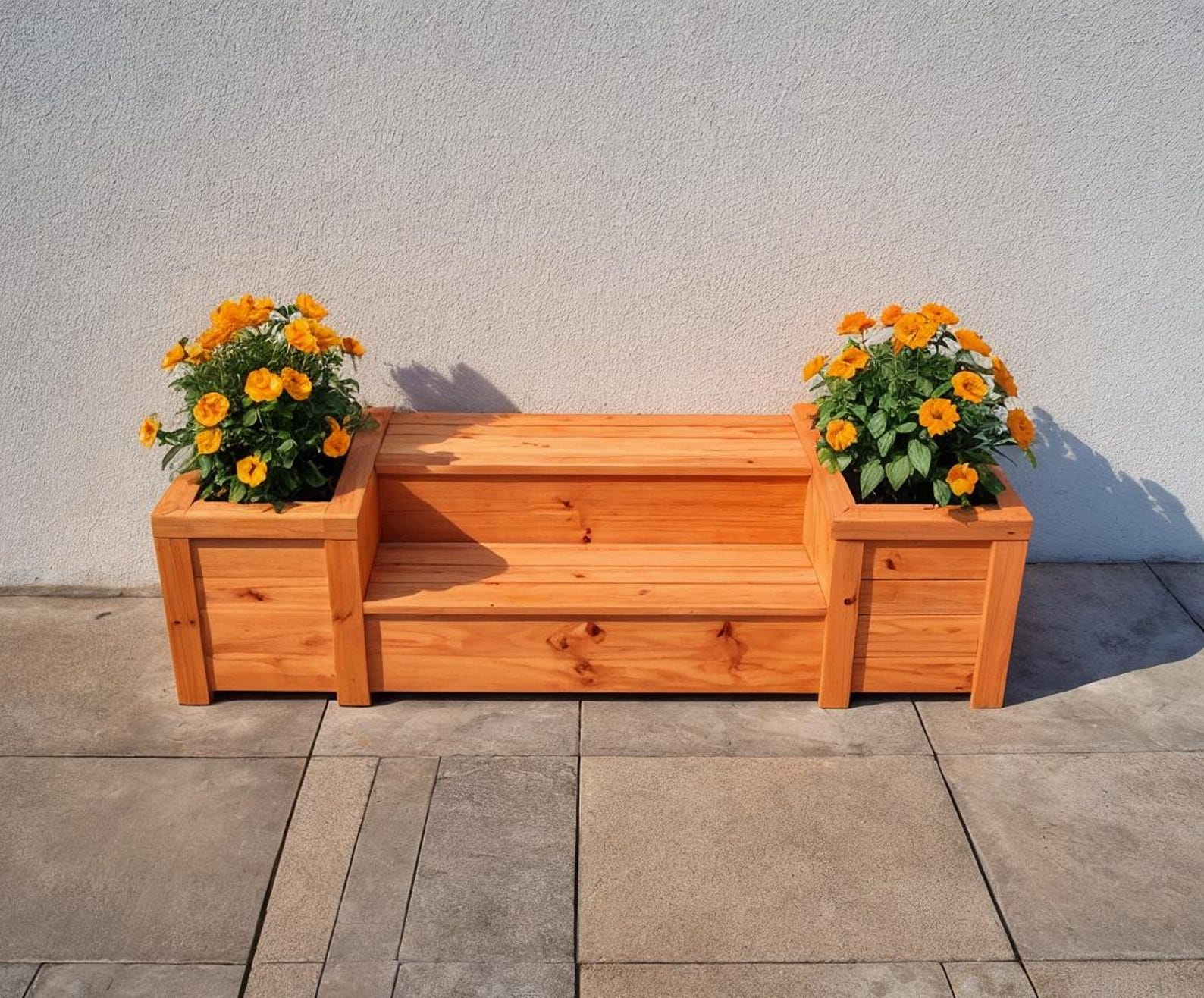 DIY Wooden Planter Box Plan, DIY Outdoor Planter, Fence Picket Flower ...