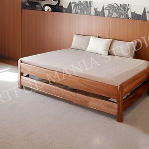 Convertible Bed Frame Plan: Twin to King DIY Woodworking (digital Build ...