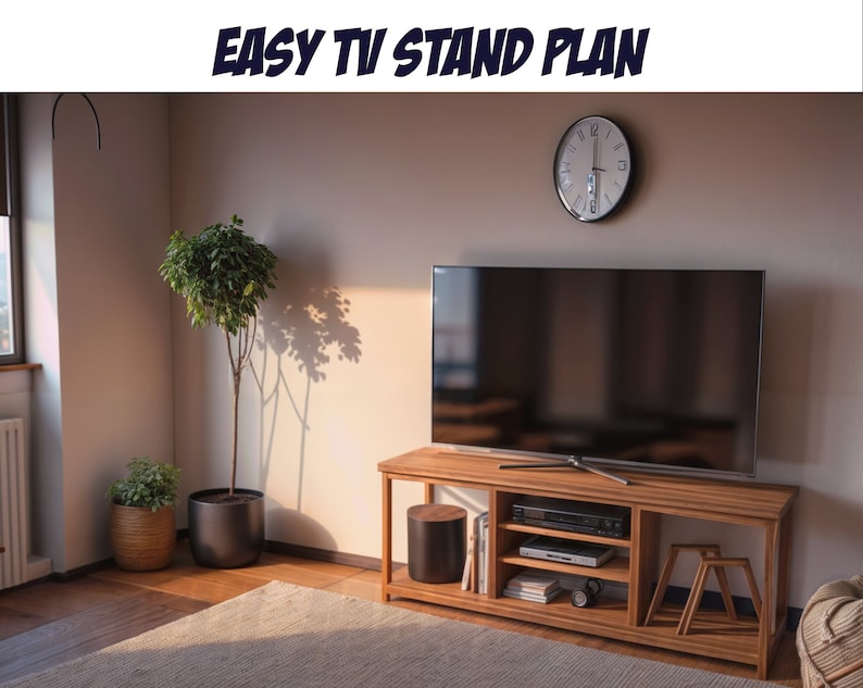 Easy-to-build TV Stand DIY Plan (digital Download) - Etsy