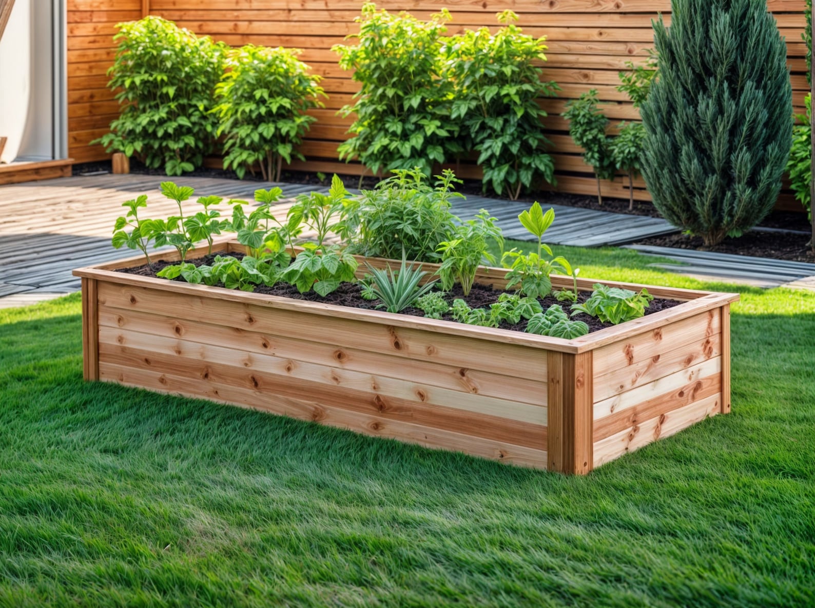 Diy Garden Planter Diy Raised Bed Plan Woodworking Plans Etsy