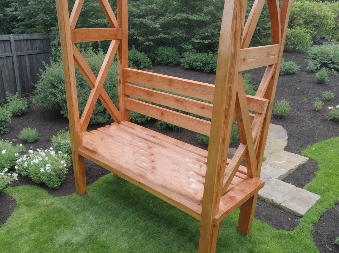 Garden Arbor Bench DIY Plans: Woodworking PDF Download - Etsy