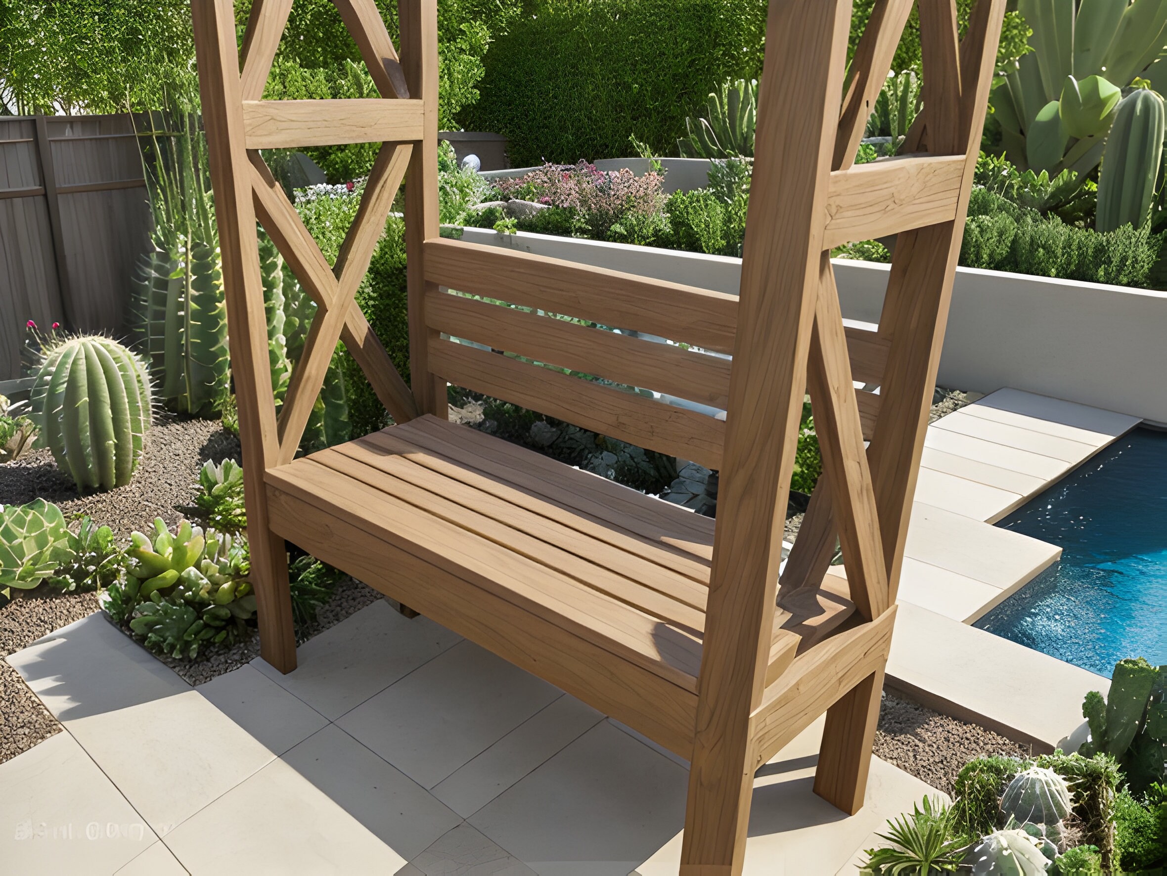 DIY Garden Arbor Plan: Backyard Patio Woodworking (PDF Plan) - Etsy