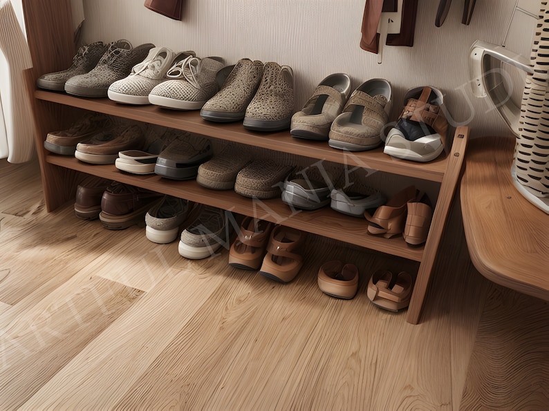 DIY Shoe Rack Plan: Easy Shelves, Simple Storage (PDF Download) - Etsy