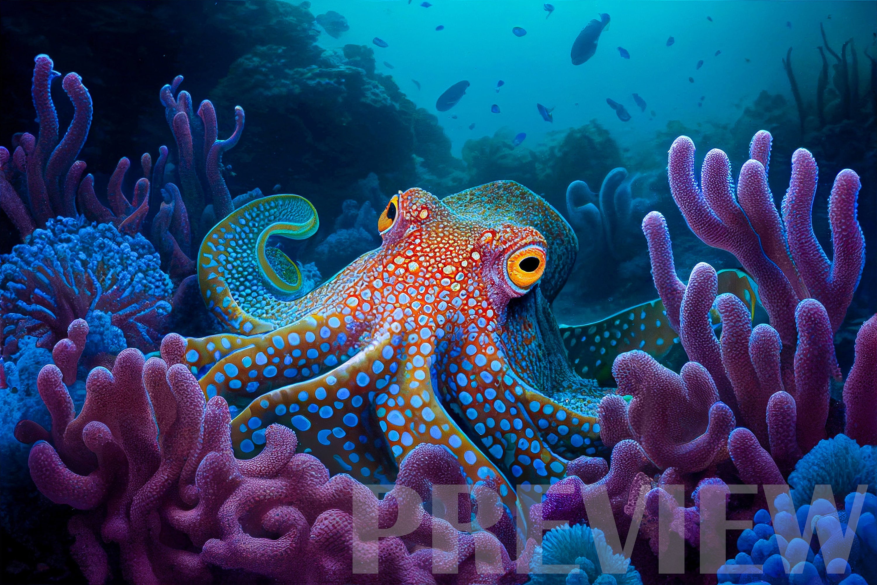 Blue Ringed Octopus Wallpaper