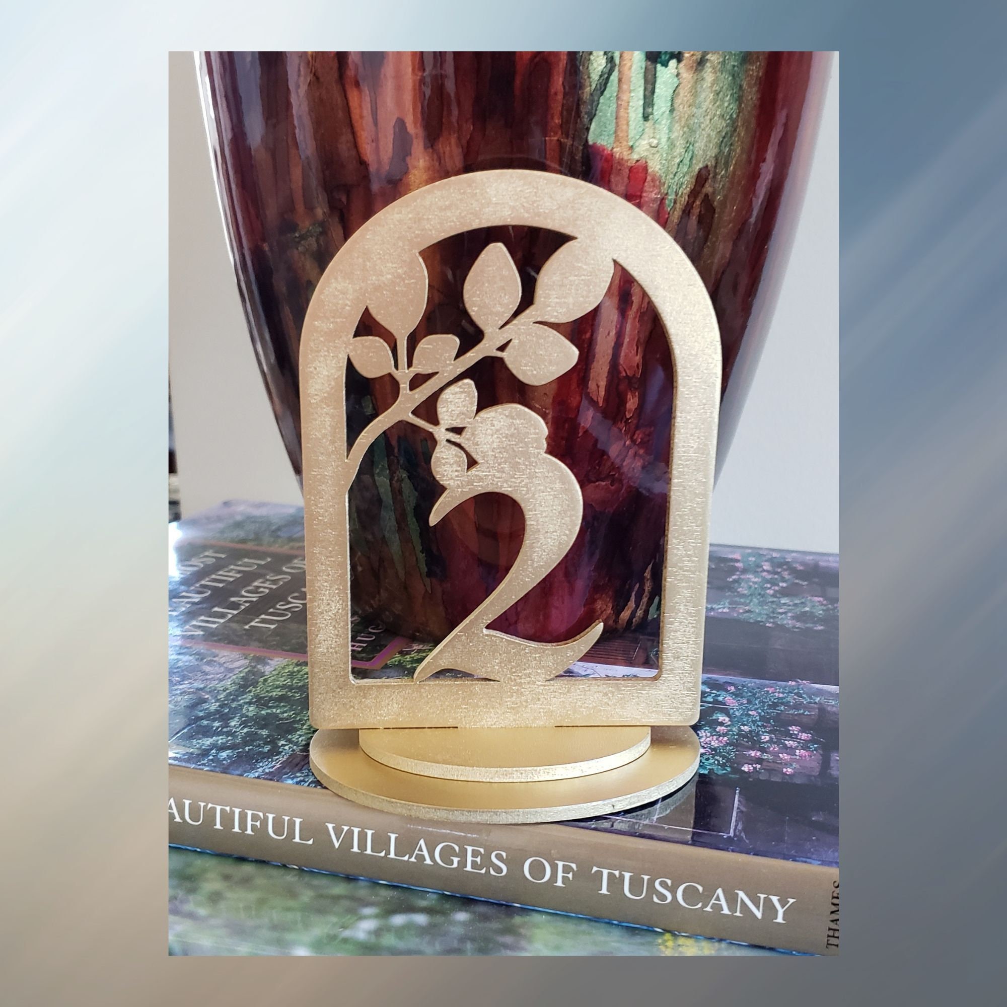 Arch Gold Table Number, Gold Wedding Decor, Gold Table Number, Wood ...