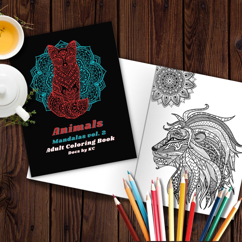 Animals Mandala Coloring Book: Over 100 Animal Illustrations for ...