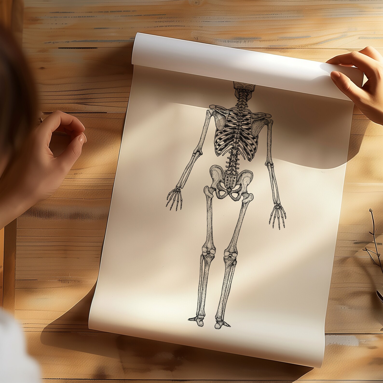 Posterior Skeleton | Human Anatomy Prints | Clinically Accurate ...