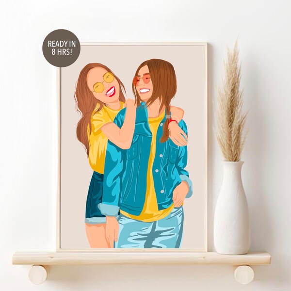 Best Friend Art - Etsy