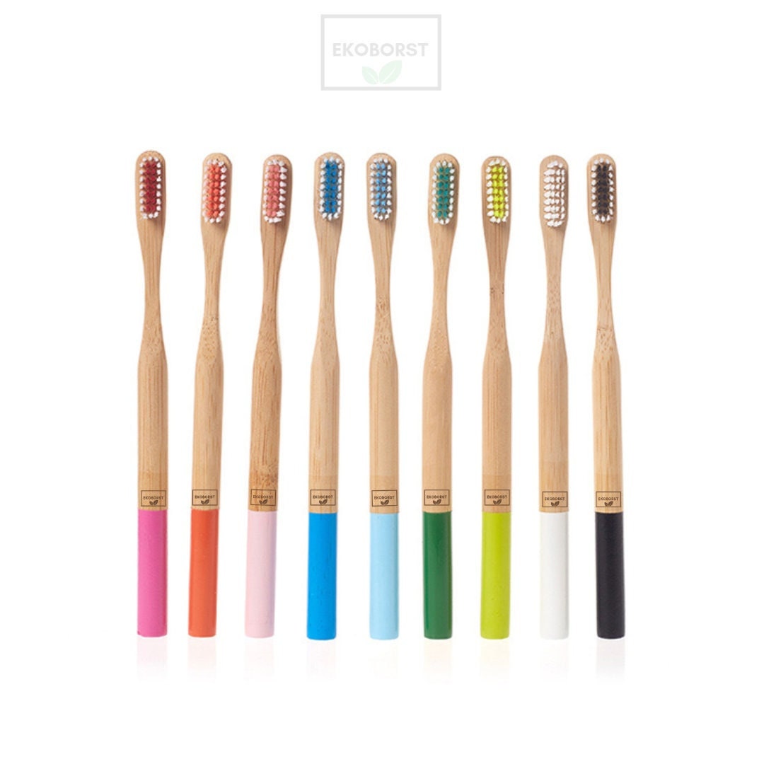 Ecoborst Bambu Tandborste Med Charcoal Borst - Etsy