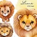 Watercolor Lion Clipart, Lions Clipart, Cute Lion, Watercolor Clipart ...